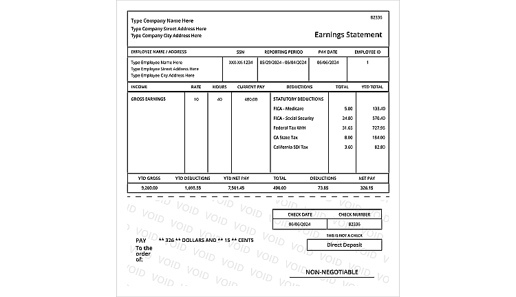Paystub Generator | Pro Check Stub Maker | #1 Stub Creator