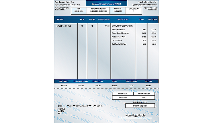 Paystub Generator | Pro Check Stub Maker | #1 Stub Creator