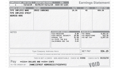 Paystub Generator | Pro Check Stub Maker | #1 Stub Creator