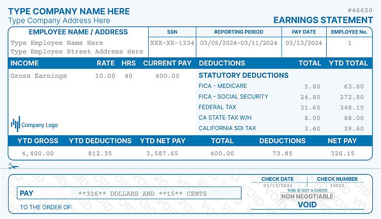 Real Paycheck Stubs | Generate Your Real Check Stub