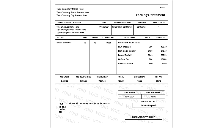 Paystub Generator | Pro Check Stub Maker | #1 Stub Creator