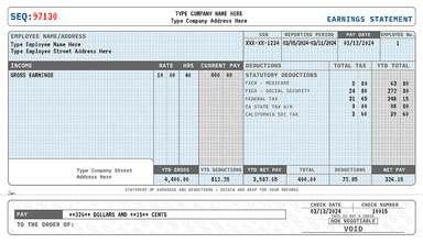 Paystub Generator | Pro Check Stub Maker | #1 Stub Creator