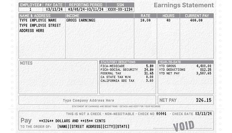 Paystub Generator | Pro Check Stub Maker | #1 Stub Creator