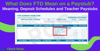 Federal Tax Deposits (FTD) Meaning on Paystubs